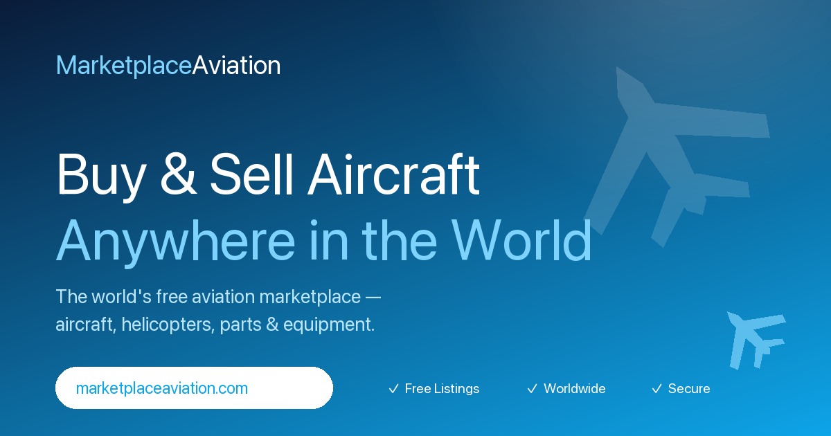 Buy & Sell Aircraft Worldwide | MarketplaceAviation — Aviation Marketplace